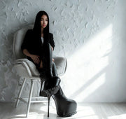 Platform Thigh High Boots | Classic Leather Heel Boots – Luximous